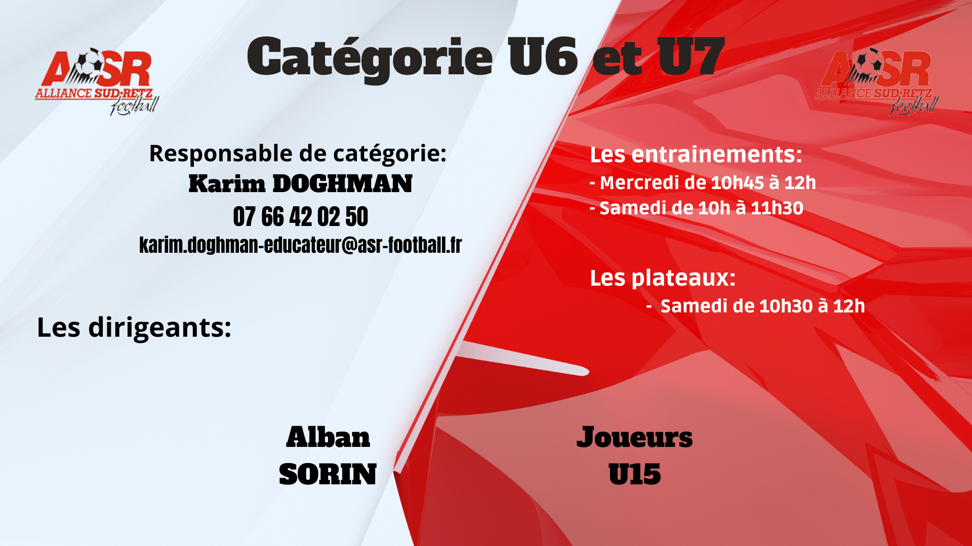 U6-U7 et U8-U9 – ASR Football