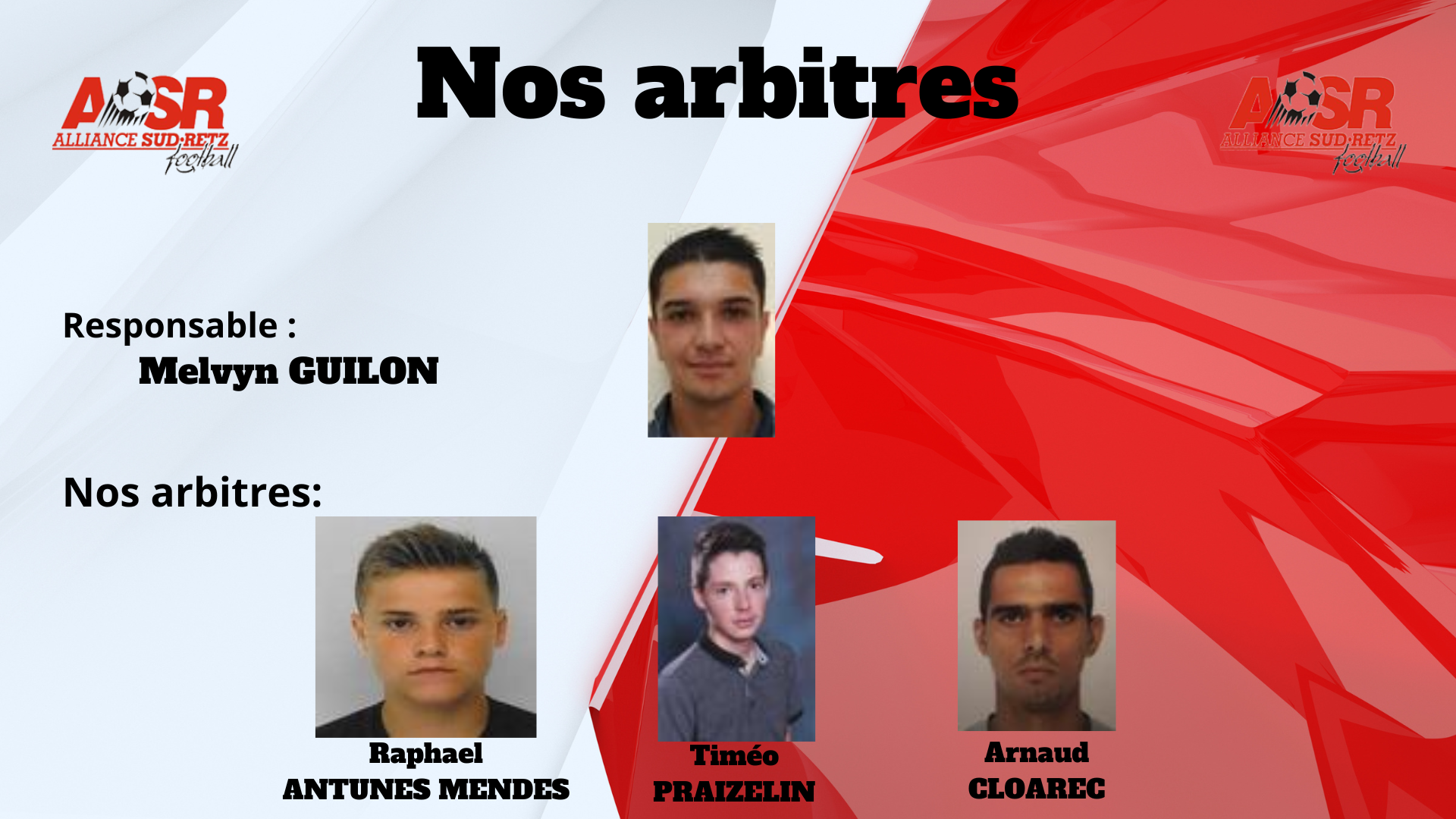 Nos arbitres – ASR Football