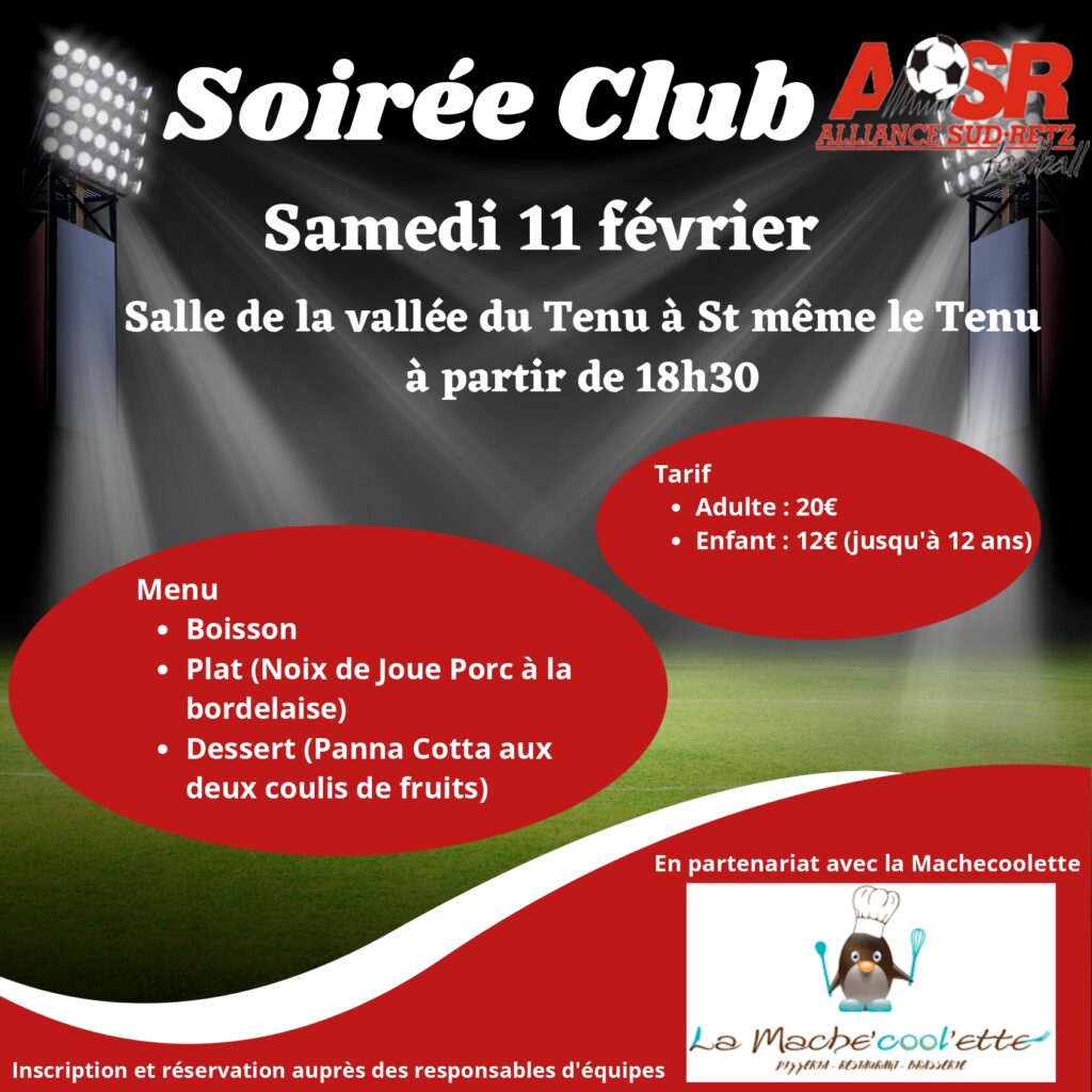 Soirée club – ASR Football